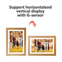 China 10.1 Inch WiFi Digital Photo Frame 16GB RK3126 Quad Core 800x1280 HD Display for sale