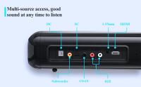 China Bluetooth 5.0 Soundbar Home System with 110W Output and Wireless Subwoofer for sale