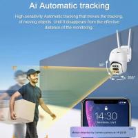 China 8MP IP Wireless CCTV Dual Lens Security Camera with Color Night Vision 2.4G WiFi for sale