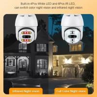 China 8MP IP Wireless CCTV Dual Lens Security Camera with Color Night Vision 2.4G WiFi for sale