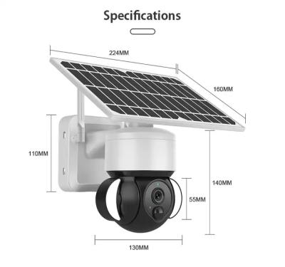 China 4G Solar Outdoor IP Security Camera 1080P Weatherproof 18000mAh Battery for sale
