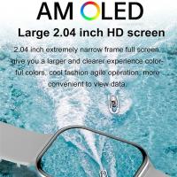 China HK26 Smart Watch 2.04 Inch AMOLED Display Heart Rate Monitoring BT Calling IP67 for sale