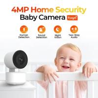 China 4MP Full HD Wireless Audio Camera with Human Detection 2.4GHz WiFi 128GB TF for sale