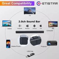 China Bluetooth Soundbar 30W 800mm Home Theatre Speaker System with LED Display for sale