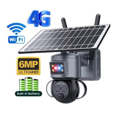 China 6MP Solar WiFi Security Camera 12X Hybrid Zoom 12000mAh Battery 4G LTE for sale