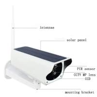 China Solar Powered 1080P Bullet Type IP Camera Waterproof Outdoor Security Cctv Camera for sale