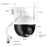 China Outdoor 4MP PTZ WiFi Security Camera 4K Wireless IP Surveillance Auto Tracking Night Vision for sale