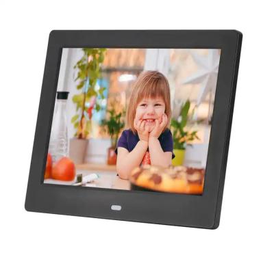 China 8 Inch Digital Picture Frame 1024x768 HD Display USB SD Card Auto Play Remote Control for sale