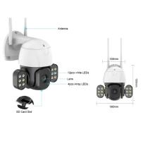China 1080P 3MP Full Color Wireless Outdoor PTZ WiFi Security Camera with 4mm Lens and 320° Rotation for sale