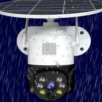 China Solar Powered Wireless Security Camera 1080p Night Vision Two Way Audio Motion Detection Outdoor CCTV for sale