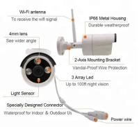 China 2MP Wireless CCTV System 1080P NVR Kit Outdoor AI IP Camera with 30m Night Vision H.265+ for sale