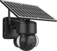 China Outdoor IP65 6MP Dual Lens PTZ Solar WiFi Camera with PIR Detection 4mm 12mm for sale
