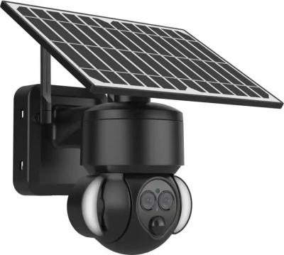 China Outdoor IP65 6MP Dual Lens PTZ Solar WiFi Camera with PIR Detection 4mm 12mm for sale