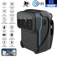 China Portable Body Worn Camera WiFi 1080P Loop Recording Night Vision 155 Degree 900mAh Battery for sale