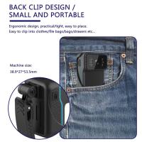 China Portable Body Worn Camera WiFi 1080P Loop Recording Night Vision 155 Degree 900mAh Battery for sale