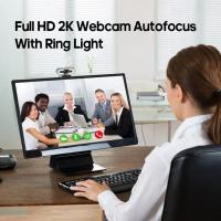 China HD 1080P 2K 4K Webcam Auto Focus Fill Light Web Camera With Microphone Live Broadcast USB Computer PC Web Cam for sale