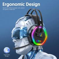 China Wired Gaming Headset 7.1 Surround Sound Over Ear Headphones with Microphone 50mm Driver for PS4 PS5 for sale