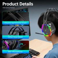 China Wired Gaming Headset 7.1 Surround Sound Over Ear Headphones with Microphone 50mm Driver for PS4 PS5 for sale