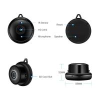 China Wireless WiFi Mini Camera 1080P Night Vision Two Way Audio Indoor Home Security V380 Pro for sale