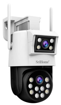 China 2+2MP Dual Lens Outdoor Wireless PTZ IP Camera 1080P WiFi CCTV Security Camera with Human Tracking for sale