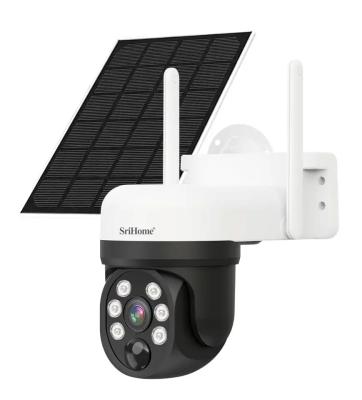 China 4MP Wireless Solar Security Camera IP66 Outdoor Battery PIR Night Vision 2-Way Audio PTZ for sale