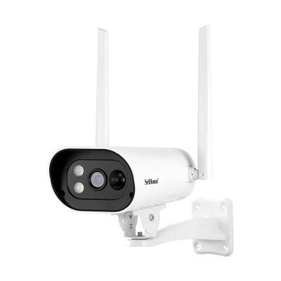 China 4MP WiFi Solar Security Camera Outdoor Battery Powered IP66 PIR 2-Way Audio Full Color Night Vision for sale