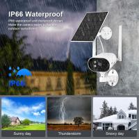 China 4MP WiFi Solar Security Camera Outdoor Battery Powered IP66 PIR 2-Way Audio Full Color Night Vision for sale