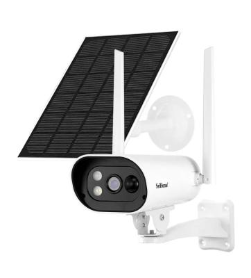 China 2K 4MP Wireless Solar Outdoor Wi-Fi Rechargeable Battery Security Camera 2-Way Audio Night Vision for sale