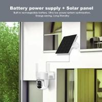 China 4MP Wireless PTZ Solar Security Camera 2.4G WiFi IP66 Waterproof 128G TF Card Support for sale