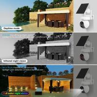 China 4G 4MP Solar PTZ Outdoor Camera with SIM Card IP65 Waterproof PIR Human Detection Floodlight for sale