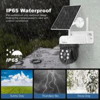 China Solar Battery PTZ Security Camera 4MP 2K PIR Human Detection Outdoor IP66 WiFi for sale