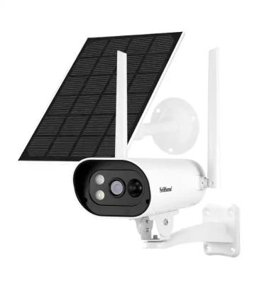 China 2K 4MP Wireless Solar Outdoor Wi-Fi Rechargeable Battery Security Camera with 2-Way Audio Night Vision for sale