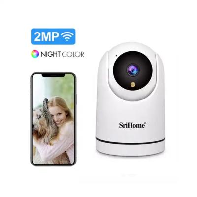 China 1080P 2MP Indoor Security Camera with Color Night Vision Auto Motion Tracking Two Way Audio for sale