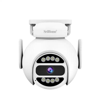China SriHome 4MP Outdoor Mini PTZ Camera with Two-Way Audio 350° Pan Humanoid Detection for sale