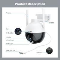 China 1080P PTZ CCTV Security Camera with Auto Tracking AI Human Detection 2MP Outdoor Indoor for sale