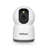 China SriHome 4MP WiFi Security Camera 4mm Lens 128GB SD Card Full Color Night Vision Two Way Audio for sale