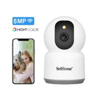 China 5MP PTZ WiFi Security Camera with Full Color Night Vision 2 Way Audio 128GB SD Card Support for sale