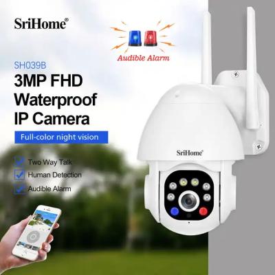 China 3MP 1296P PTZ WiFi Security Camera 4mm Lens Two-Way Audio IP66 Waterproof Motion Tracking for sale