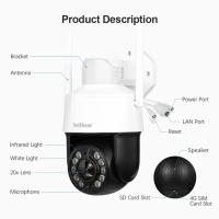 China 5G WiFi Outdoor Security Camera IP66 20X Optical Zoom 5MP PTZ Color Night Vision CCTV for sale