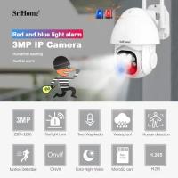 China SriHome SH039B Wireless Outdoor Security Camera 3MP H.264 IR 20m Color Night Vision PTZ for sale