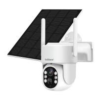 China Solar Battery WiFi Camera 2K 4MP PTZ Outdoor Security System with Night Vision and 2-Way Audio for sale