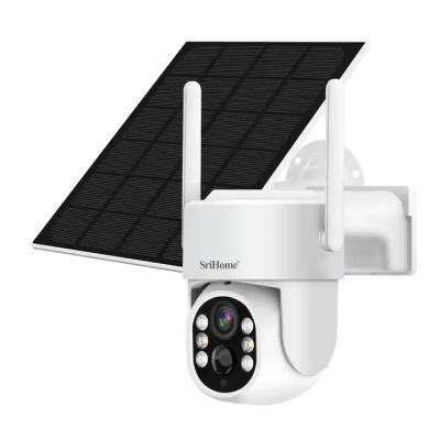China Solar Battery WiFi Camera 2K 4MP PTZ Outdoor Security System with Night Vision and 2-Way Audio for sale