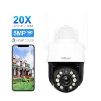China 5G WiFi 20X Optical Zoom Security Camera 5MP Waterproof Full Color Night Vision Two-Way Audio for sale
