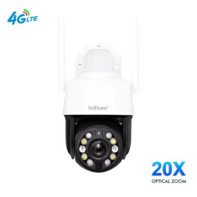 China 4G PTZ Camera 20x Optical Zoom 5MP IP Security Camera 350° Pan 180° Tilt Outdoor for sale