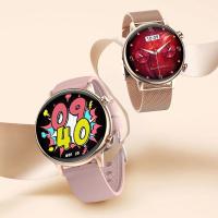 China Female Sports Watch HK39 NFC AMOLED 1.1 Inch IP68 Waterproof Smartwatch 454x454 Bluetooth Call for sale