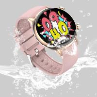 China Female Sports Watch HK39 NFC AMOLED 1.1 Inch IP68 Waterproof Smartwatch 454x454 Bluetooth Call for sale