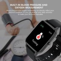 China 1.69 inch Touch Screen Smart Watch Heart Rate Blood Oxygen Monitor IP67 Waterproof BT5.0 Fitness Tracker for sale