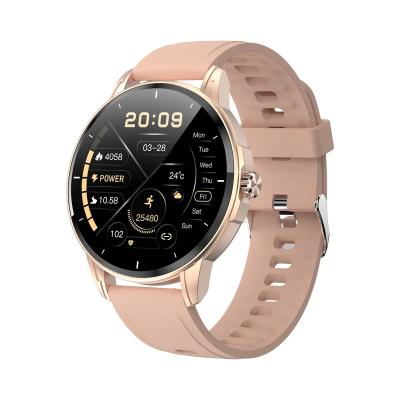 China Ladies Women Smartwatch H36 Gold Steel IP68 Waterproof 1.32 inch Fitness Tracker with Menstrual Reminder for sale