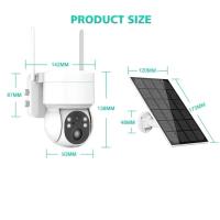 China Outdoor Solar WiFi PTZ Security Camera 4MP 7800mAh Battery H.265 IP Wireless for sale