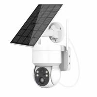 China 4MP Solar IP Camera Outdoor WiFi Surveillance Night Vision PIR Motion Detection 7500mAh Battery for sale
